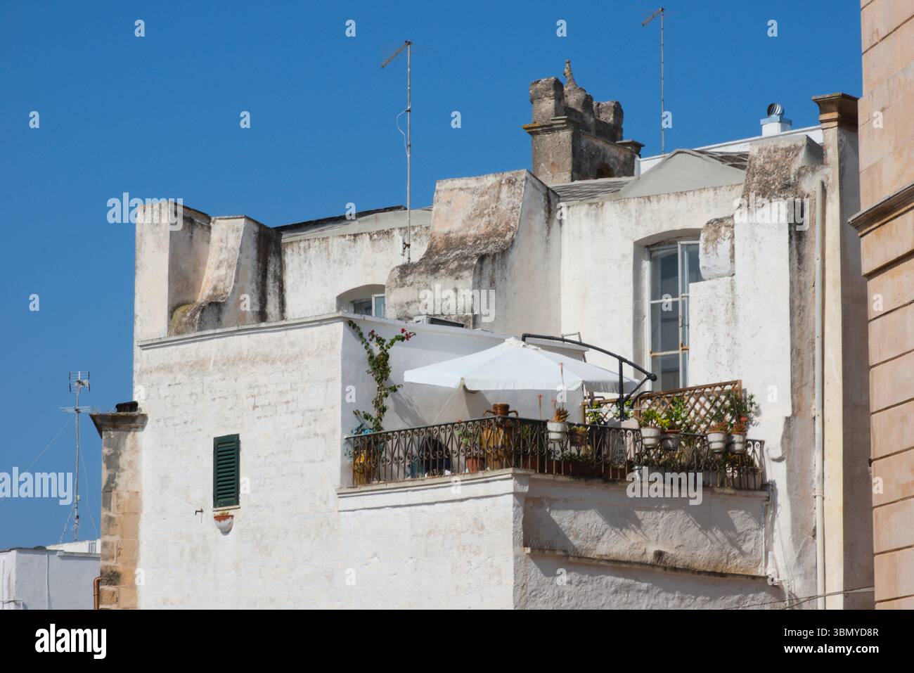 Characteristic building in the beautiful city of Ostuni, also called ...