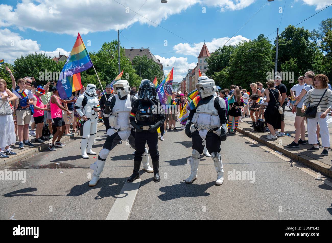 Muenchen, CSD Politparade, German Garrison *** Munich, CSD political ...