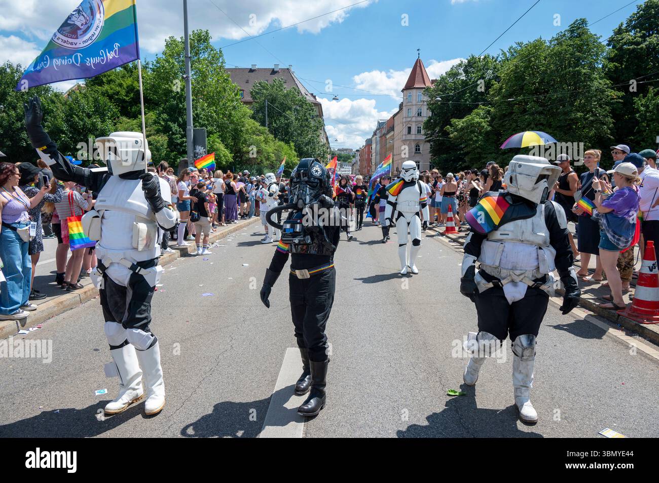 Muenchen, CSD Politparade, German Garrison *** Munich, CSD political ...