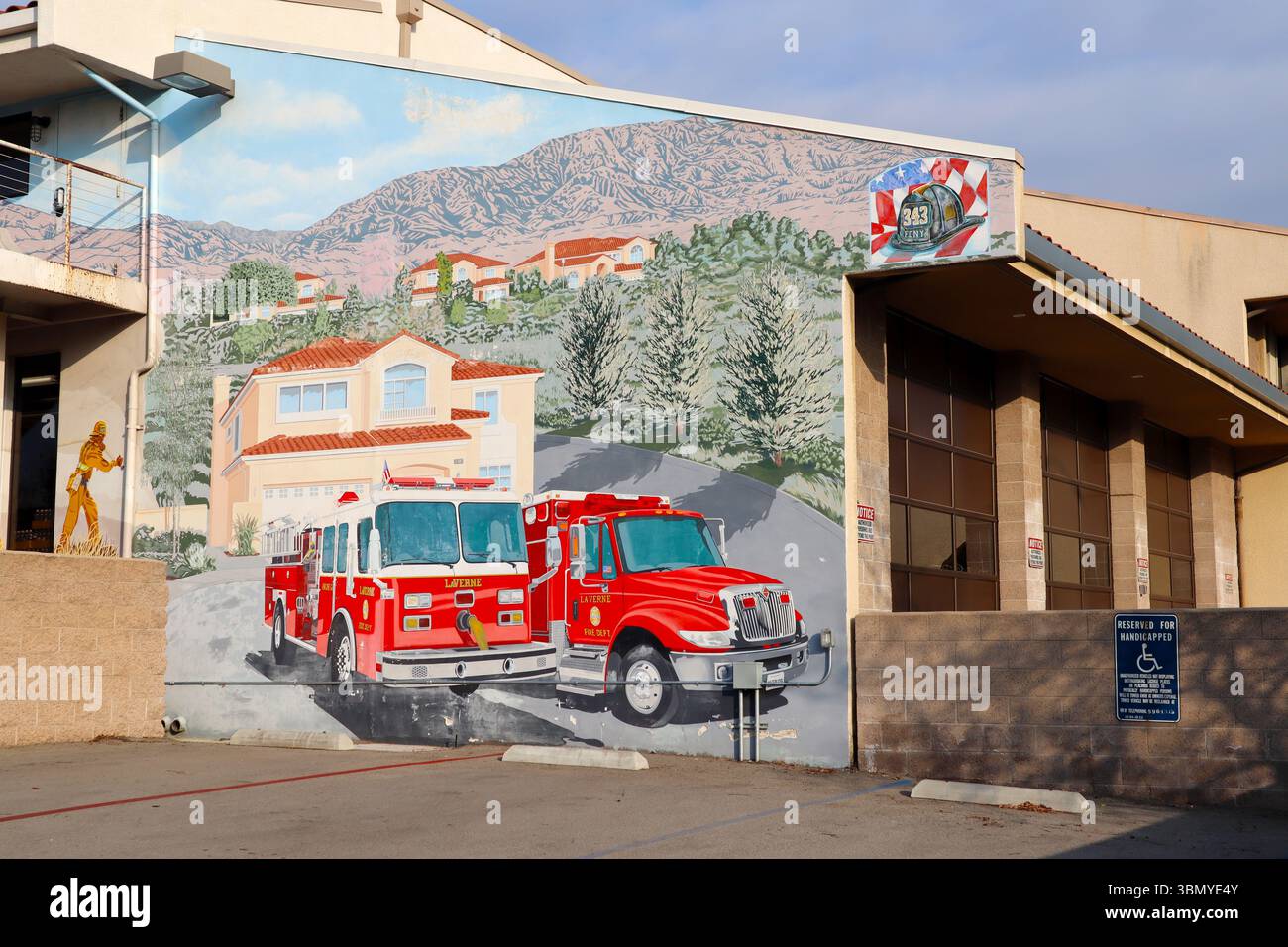 La Verne, California: City of La Verne Fire Department Station 1 Stock ...