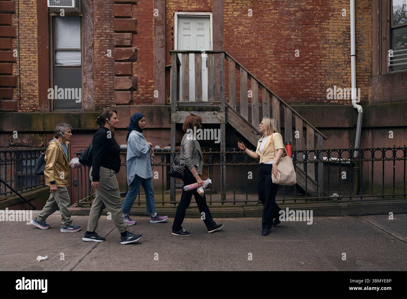 Frieda Vizel, right, guides participants in her walking tour through ...