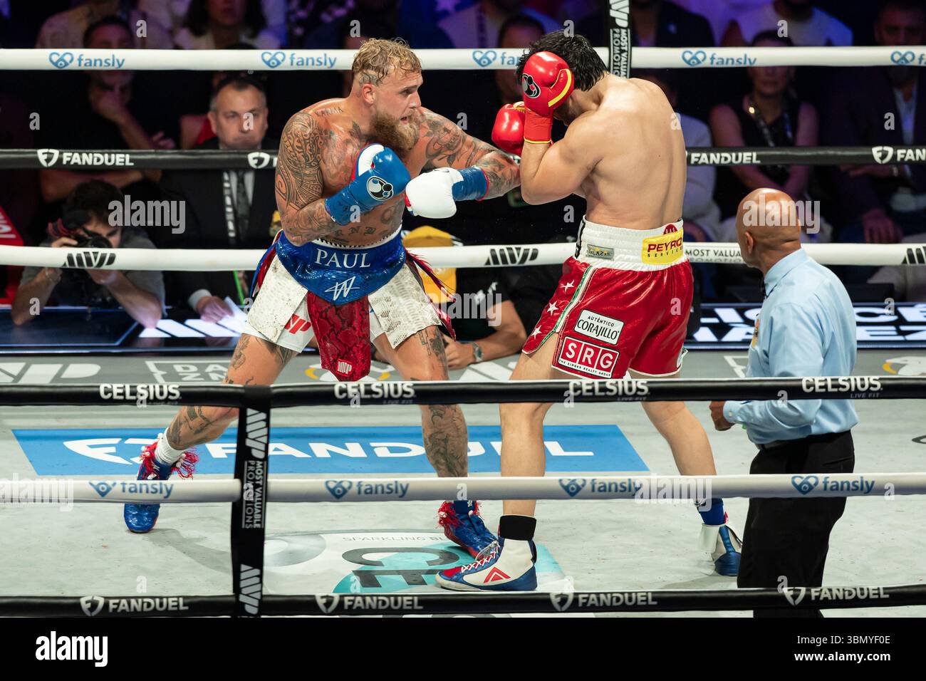 Jake Paul fights Julio Cesar Chavez Jr. at The Honda Center in Anaheim ...