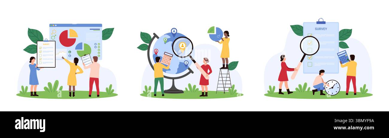 Sociology global results research and statistics comparison set. Tiny ...