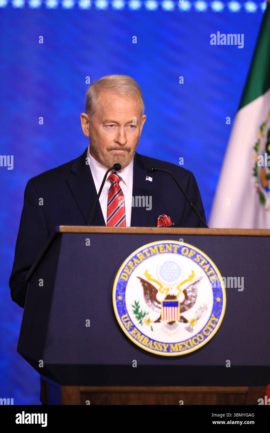 Non Exclusive: U.S. Ambassador to Mexico Ronald Douglas Johnson, in his ...