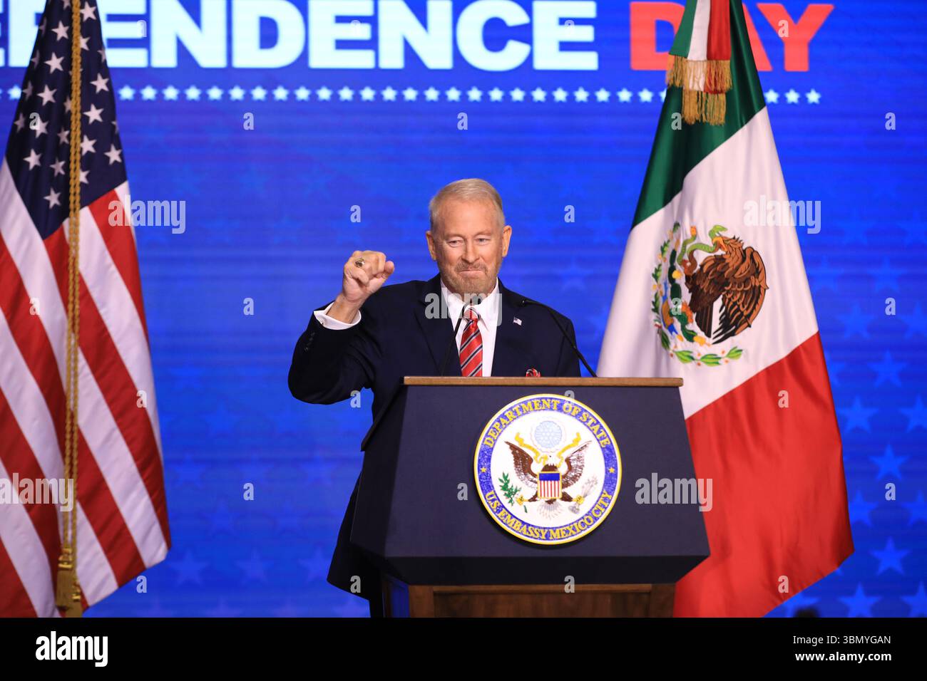 Non Exclusive: U.S. Ambassador to Mexico Ronald Douglas Johnson, in his ...