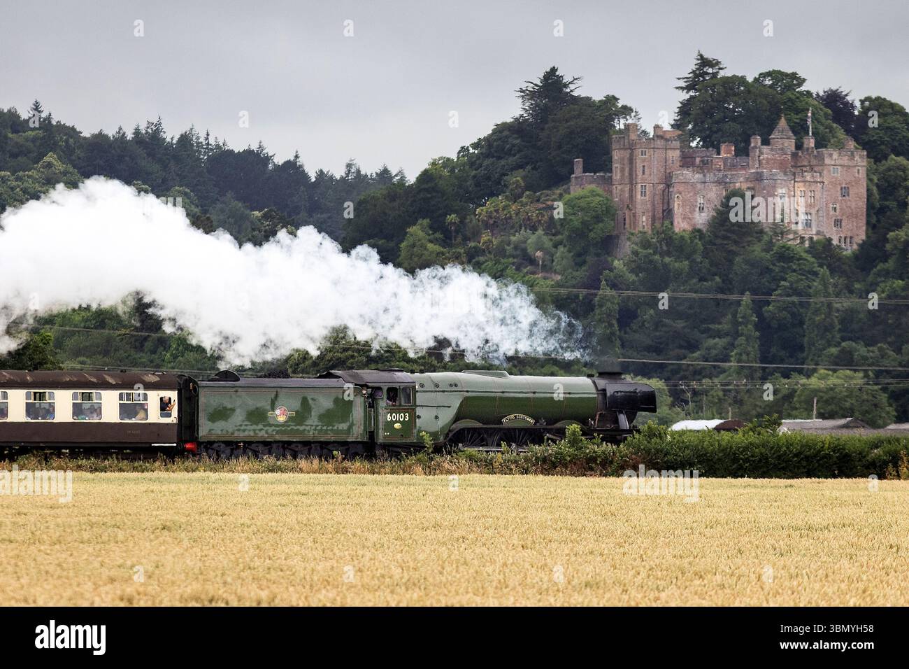 Dunster, UK. 29th June 2025. The iconic Flying Scotsman steam ...