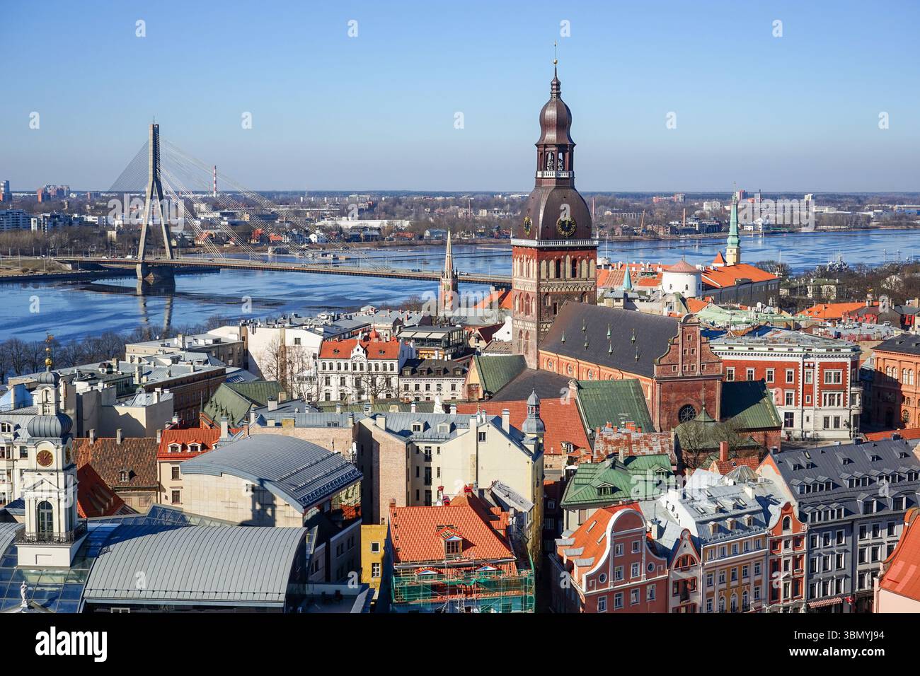 Aerial view riga cathedral hi-res stock photography and images - Alamy