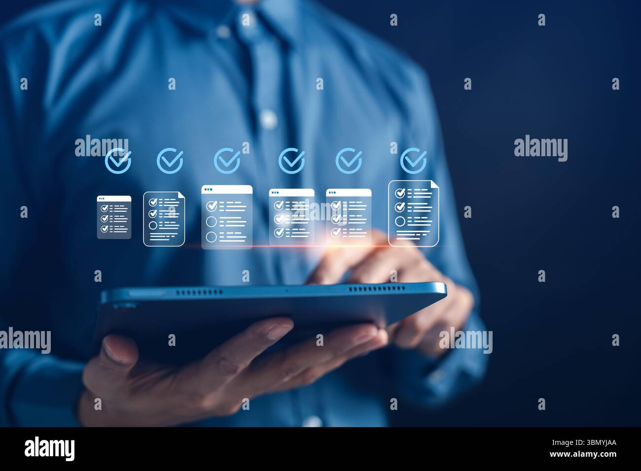 Digital document checklist system for task management, validation, and approval process ...