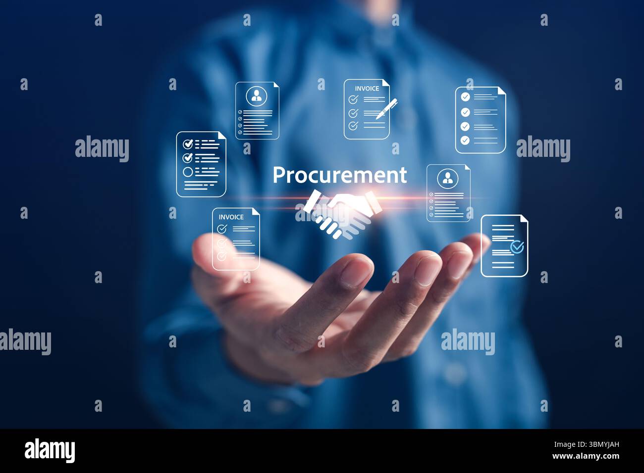 Digital procurement system with contract, invoice, and document ...