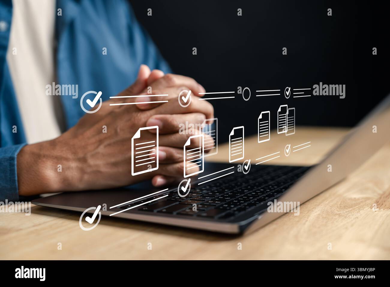 Digital document checklist for approval and task workflow management ...