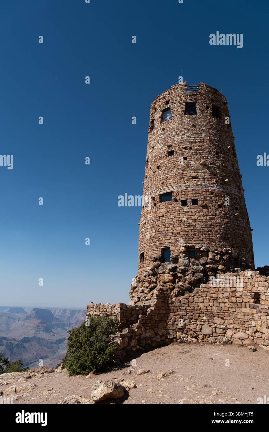 Desert View tower, Grand Canyon, Arizona, USA Stock Photo - Alamy