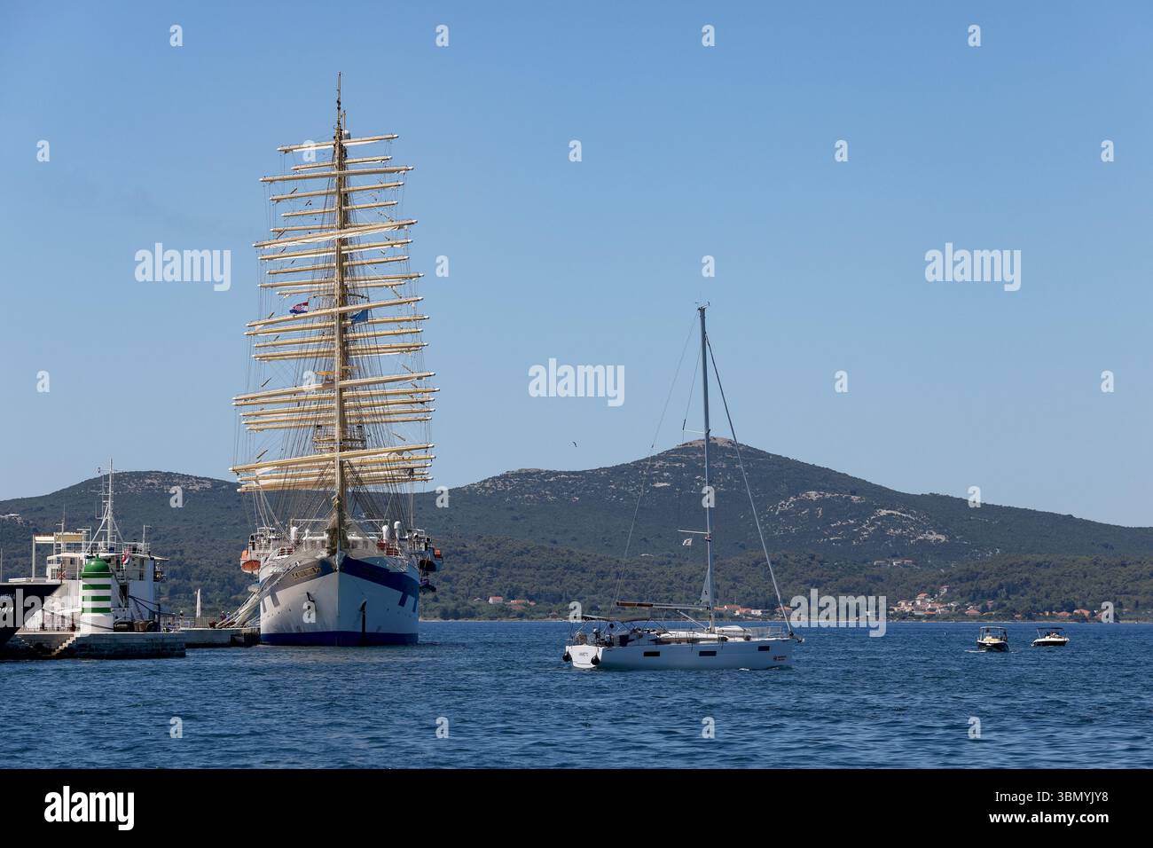 Zadar, Croatia. 29th June, 2025. Royal Clipper sail ship is pictured at ...