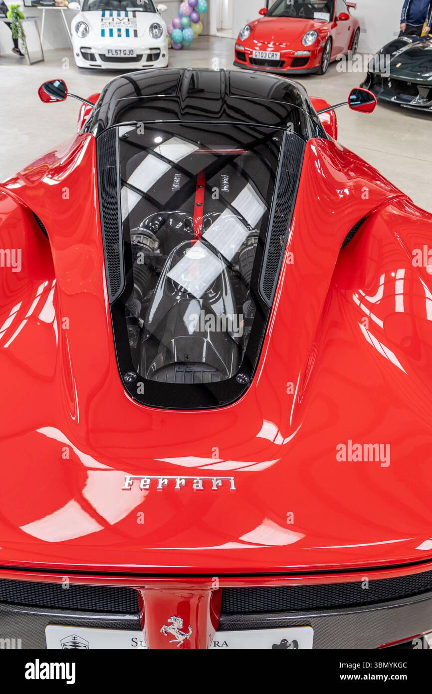 April 25th - Bath - Close-Up Of Ferrari LaFerrari Hybrid V12 Engine ...