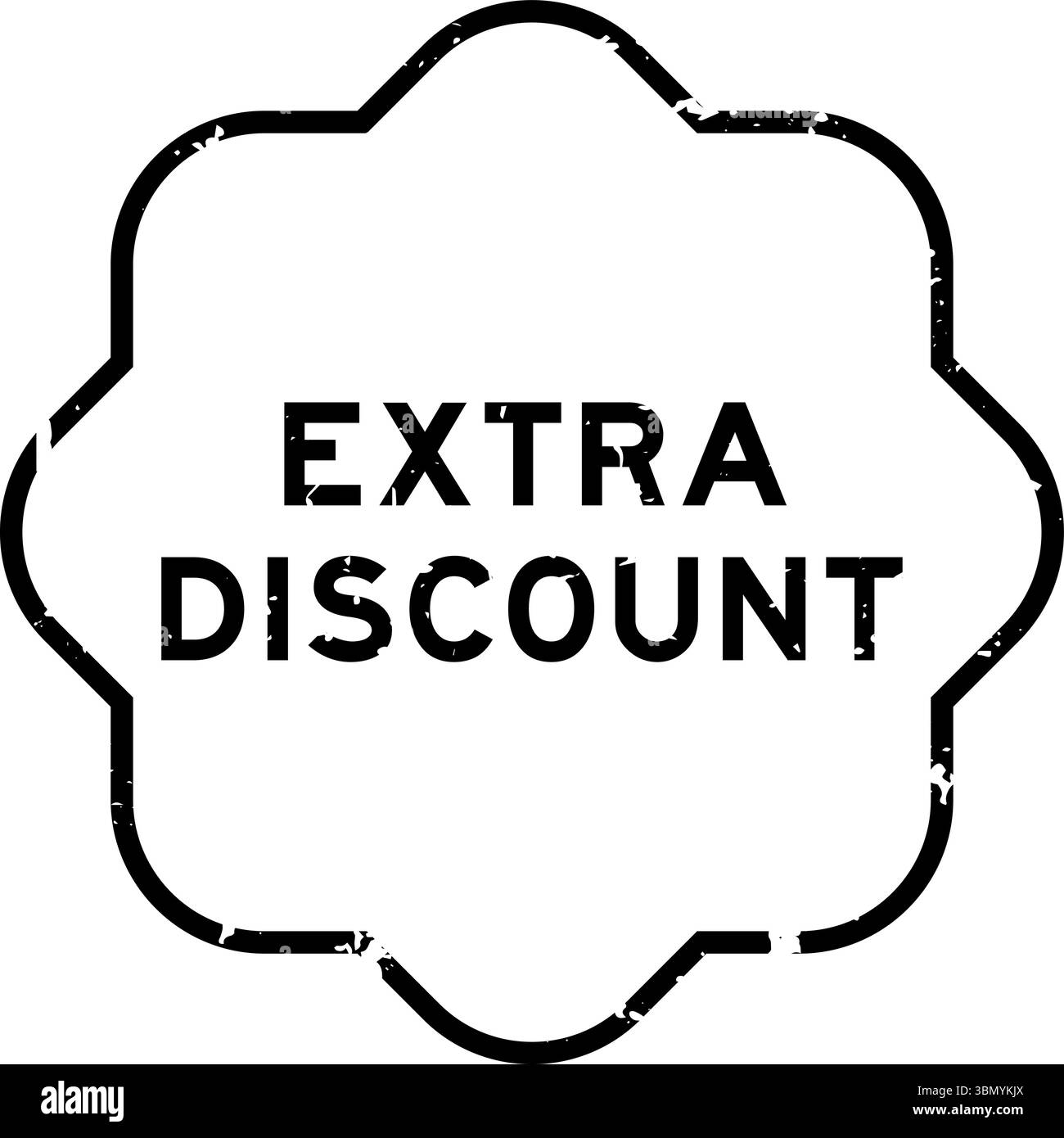 Grunge black extra discount word square rubber seal stamp on white ...
