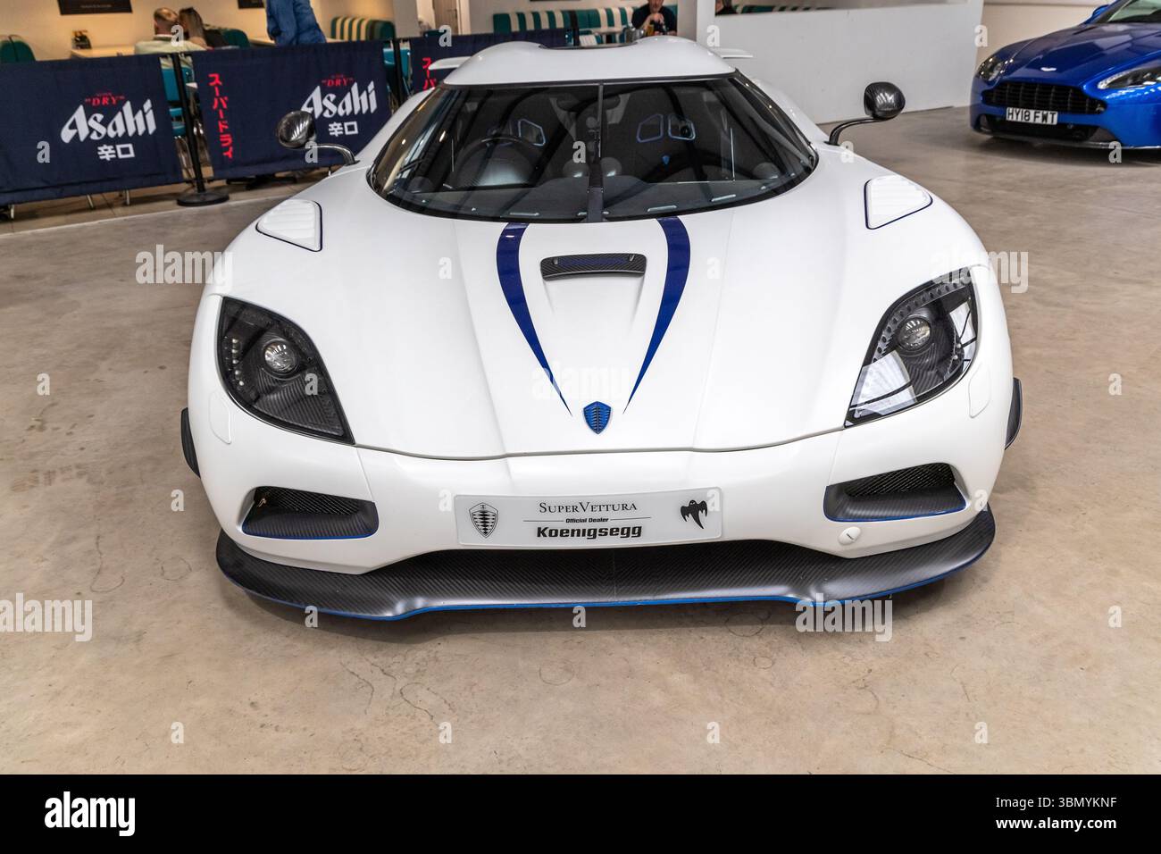 April 25th - Bath - Koenigsegg Agera RS In White With Blue Accents ...