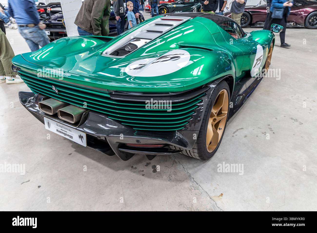 April 25th - Bath - Ferrari Daytona SP3 Hypercar Rear Detail View At ...