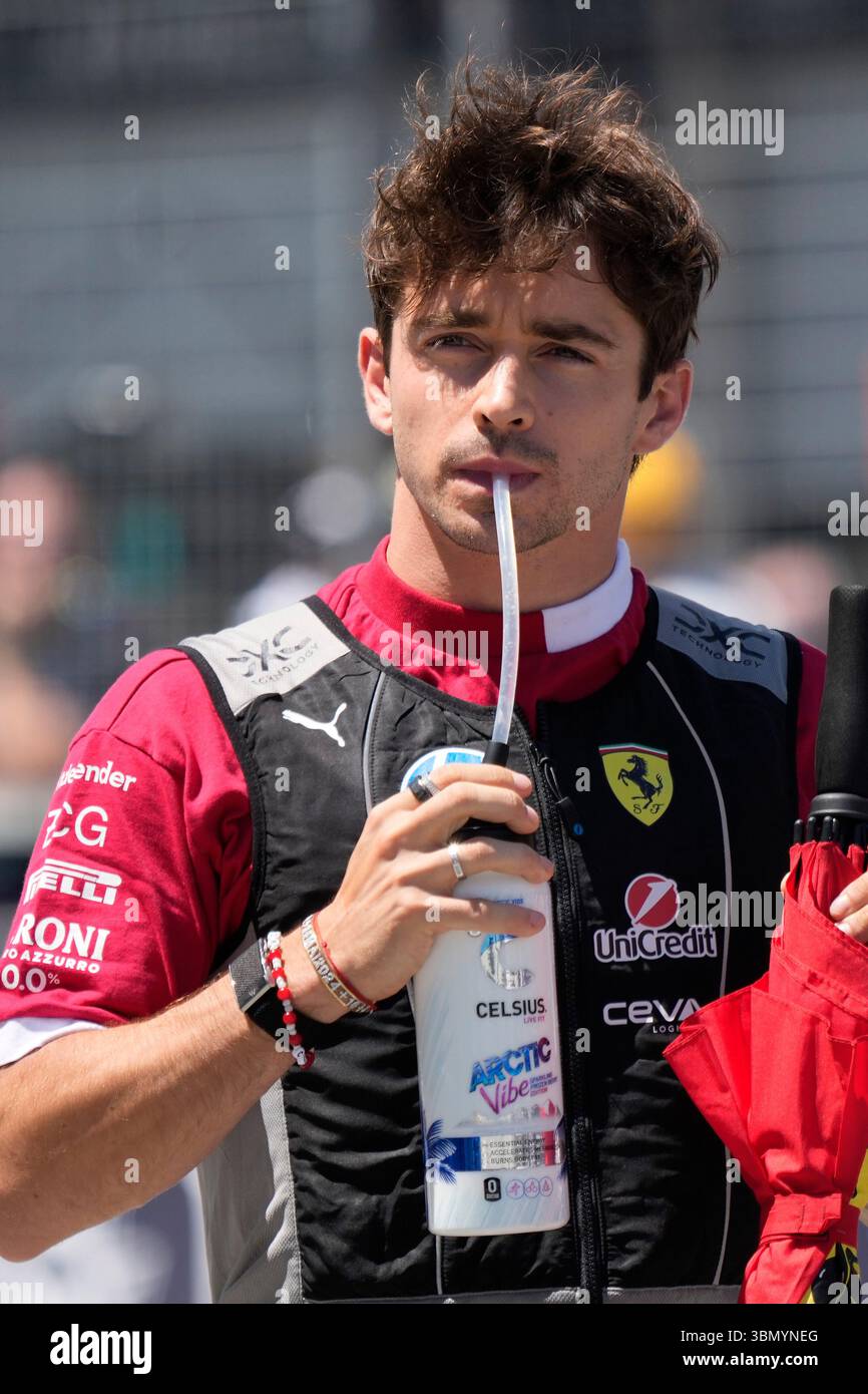 SPIELBERG, AUSTRIA - JUNE 29: Charles Leclerc of Monaco and Ferrari during the F1 Grand Prix of ...