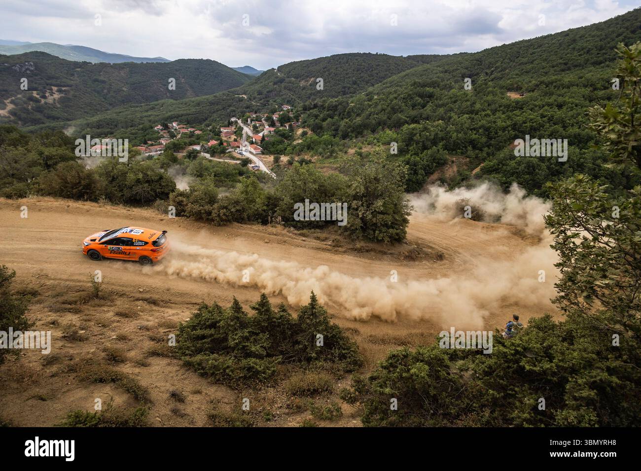 61 Georgios VASILAKIS, Allan HARRYMAN, Ford Fiesta Rally3, action ...