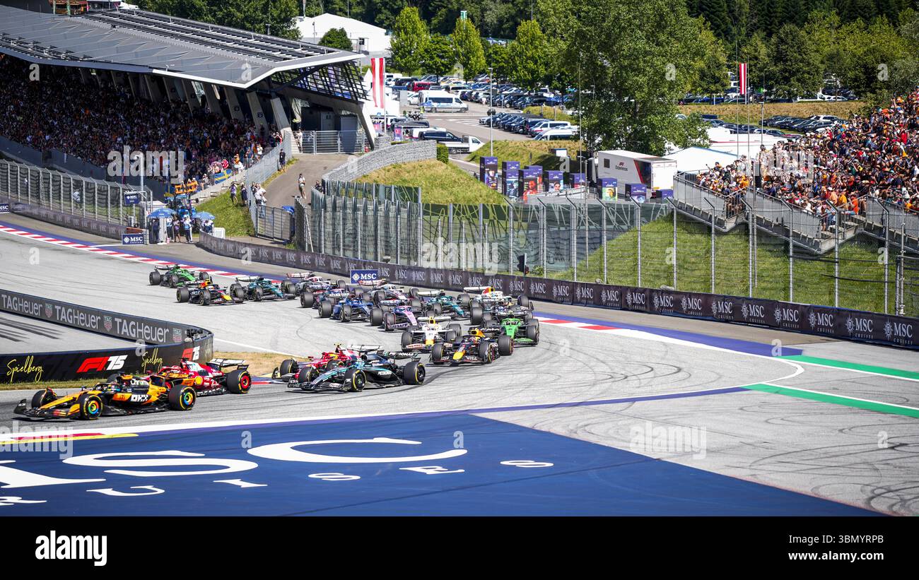 SPIELBERG - Max Verstappen (Red Bull Racing) on the Red Bull Ring race ...