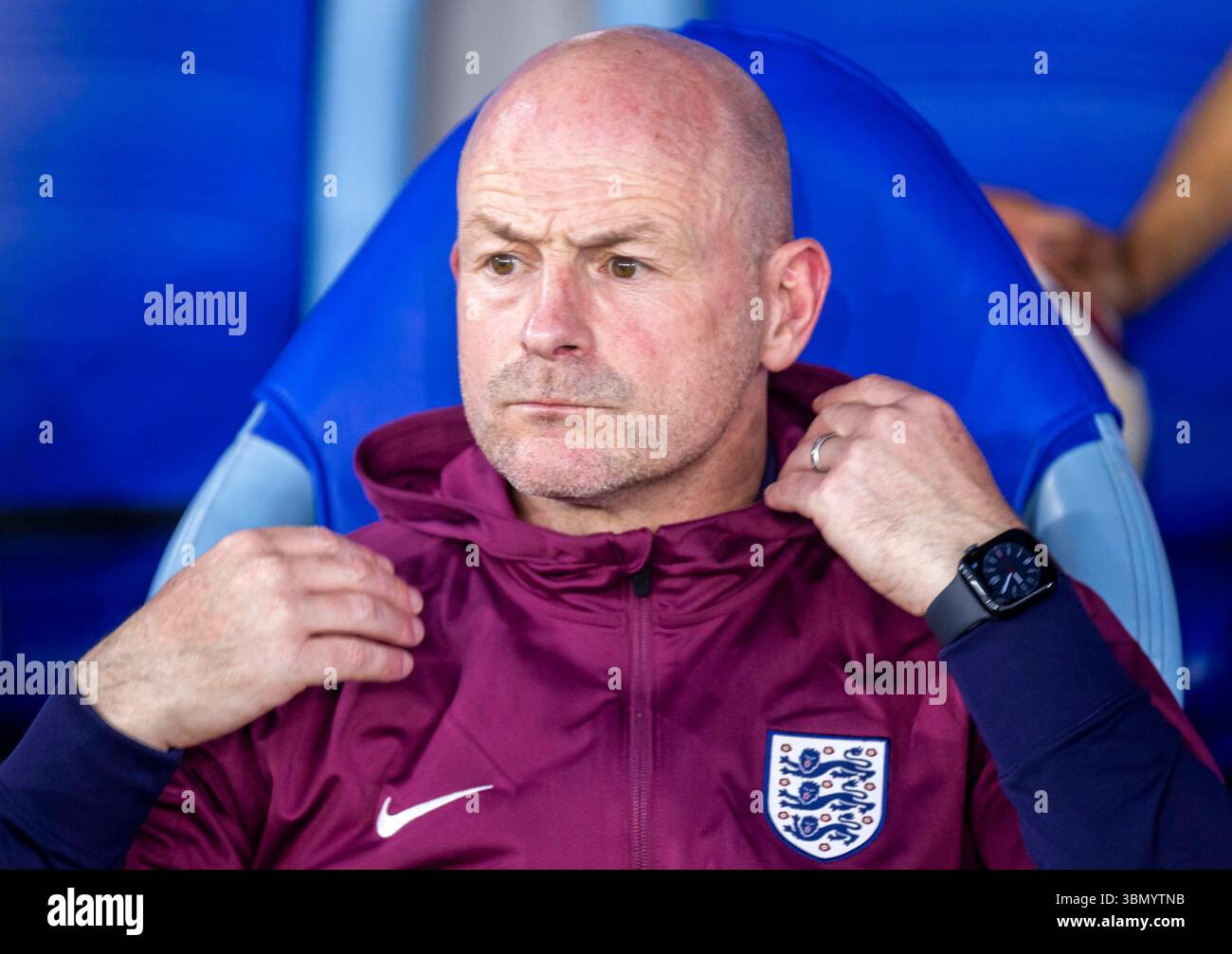 England head coach Lee Carsley during the UEFA Under 21 Championship ...