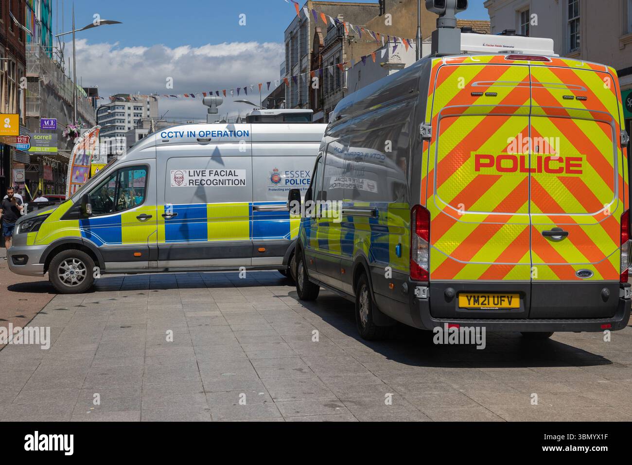 Southend on Sea, UK. 29th Jun, 2025. Essex Police deploy facial ...