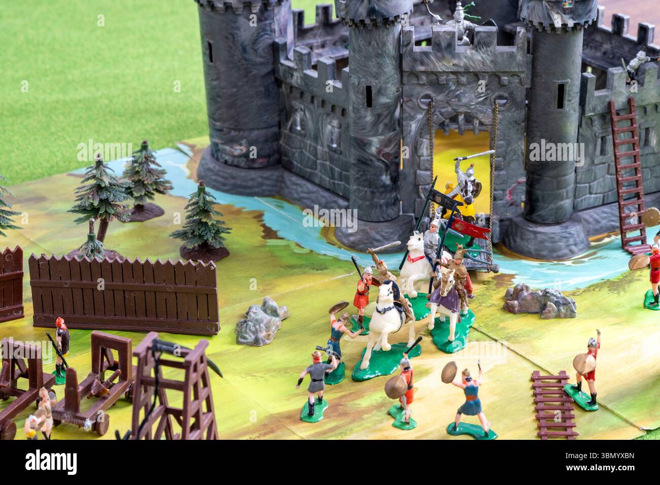 1960's Marx playset consisting of a castle, with hand painted Vikings ...