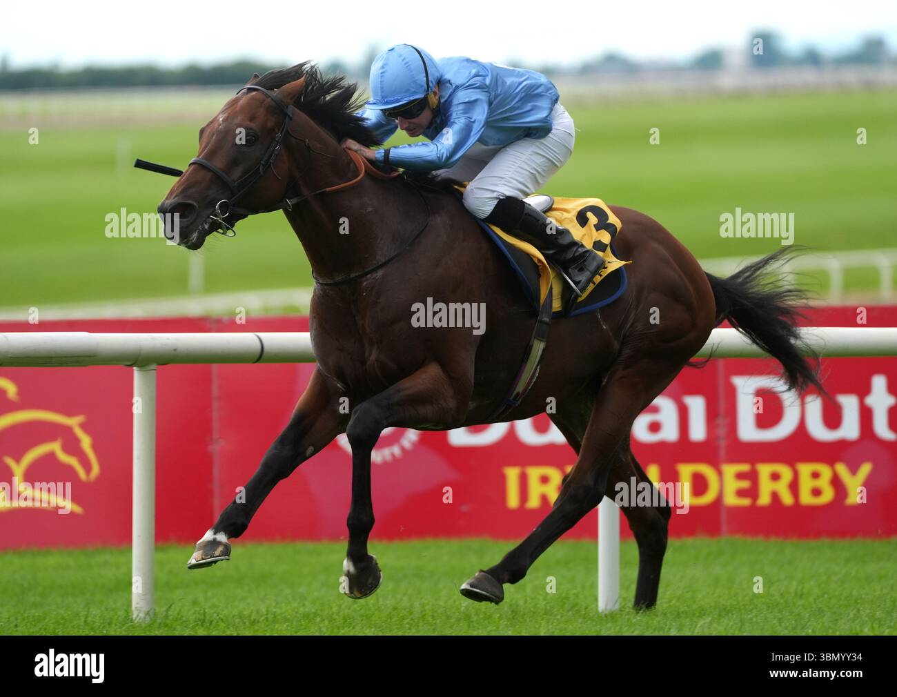 Skukuza ridden by Ryan Moore on their way to winning the Colm ...