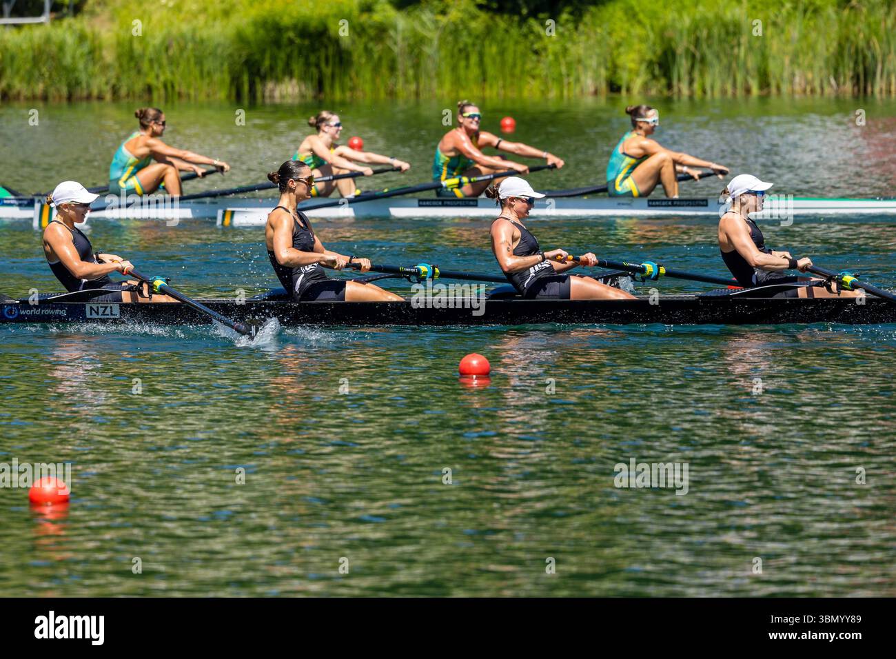 Juliette Lequeux, Rebecca Leigh, Isla Blake and Alana Sherman of New ...