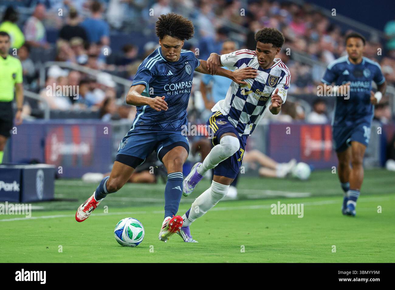 June 28, 2025: Sporting Kansas City defender Ian James (2) and Real ...