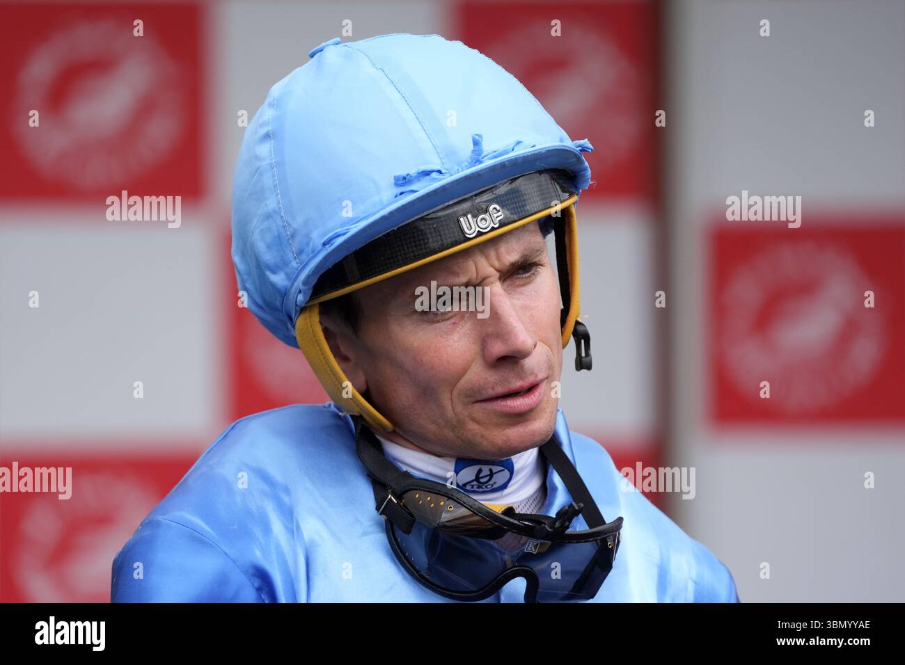 Ryan Moore after winning the Colm McLoughlin Celebration Stakes with ...