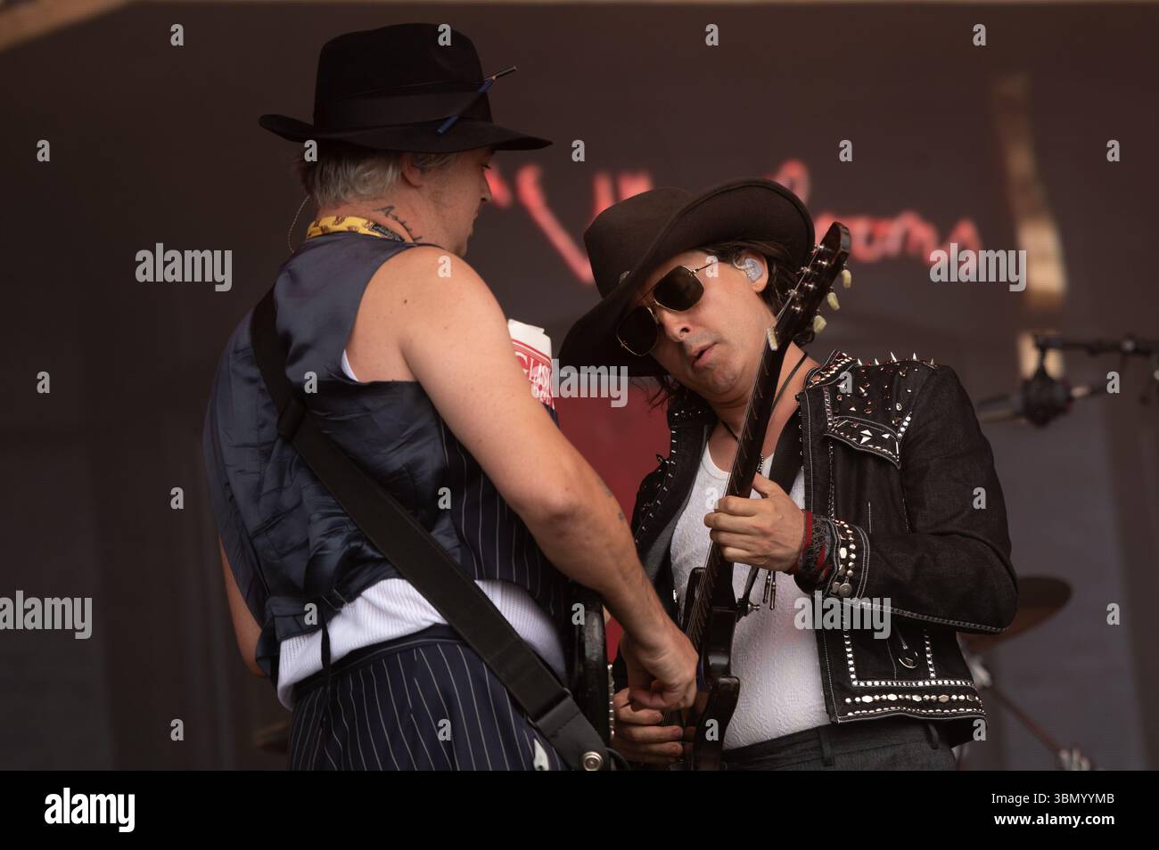 Worthy Farm, Somerset, England. 29th June 2025. Peter Doherty and Carl ...