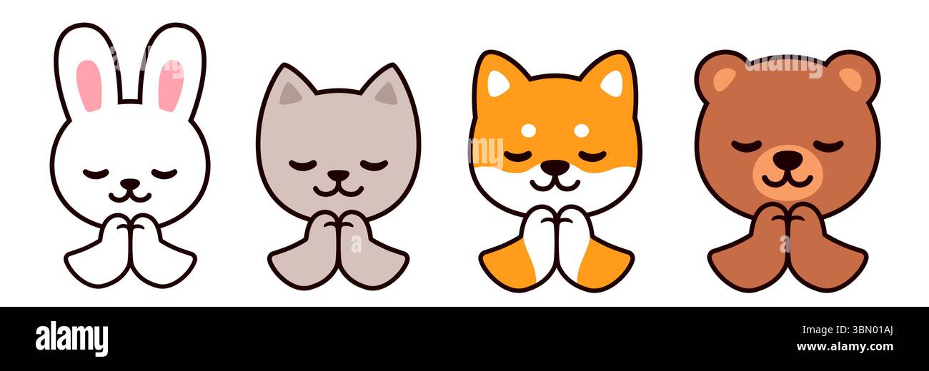 Dog praying Stock Vector Images - Alamy