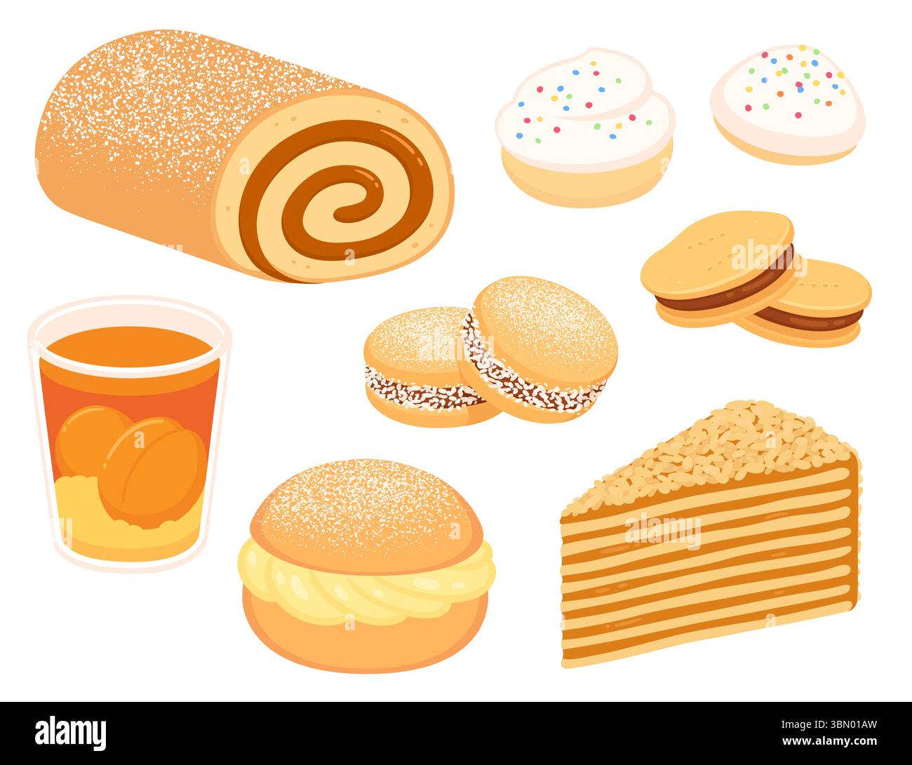 Clipart de desserts Stock Vector Images - Alamy