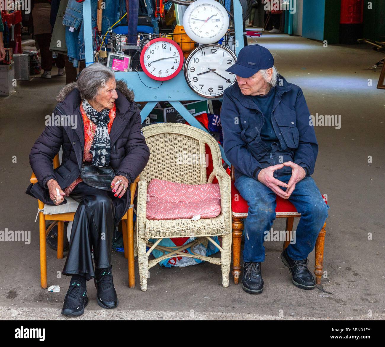 Items for sale , displayed on street stalls in The Barras famous flea ...
