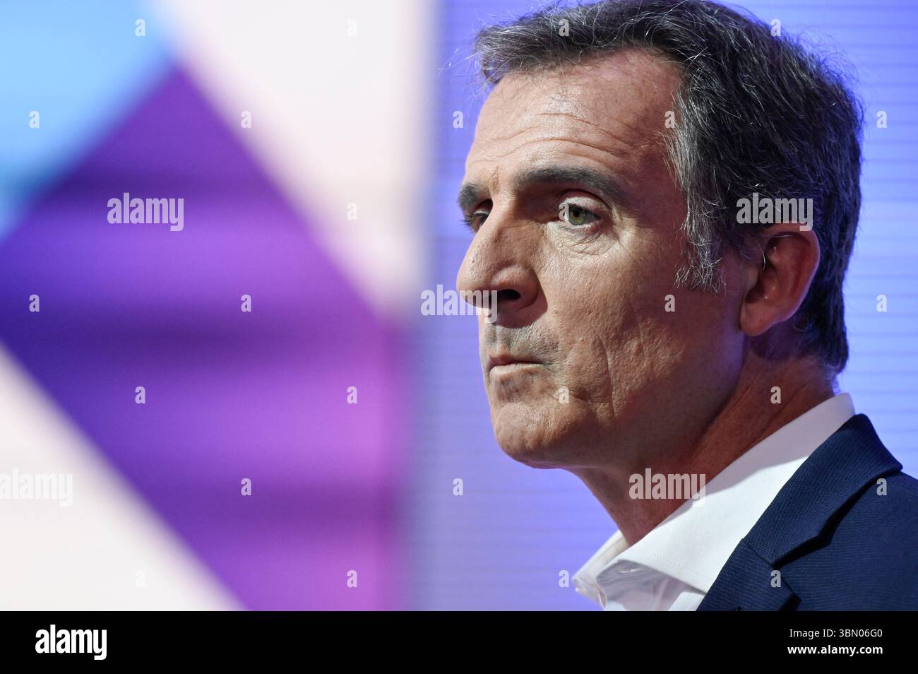 Grenoble mayor Eric Piolle poses for pictures ahead of an interview for ...