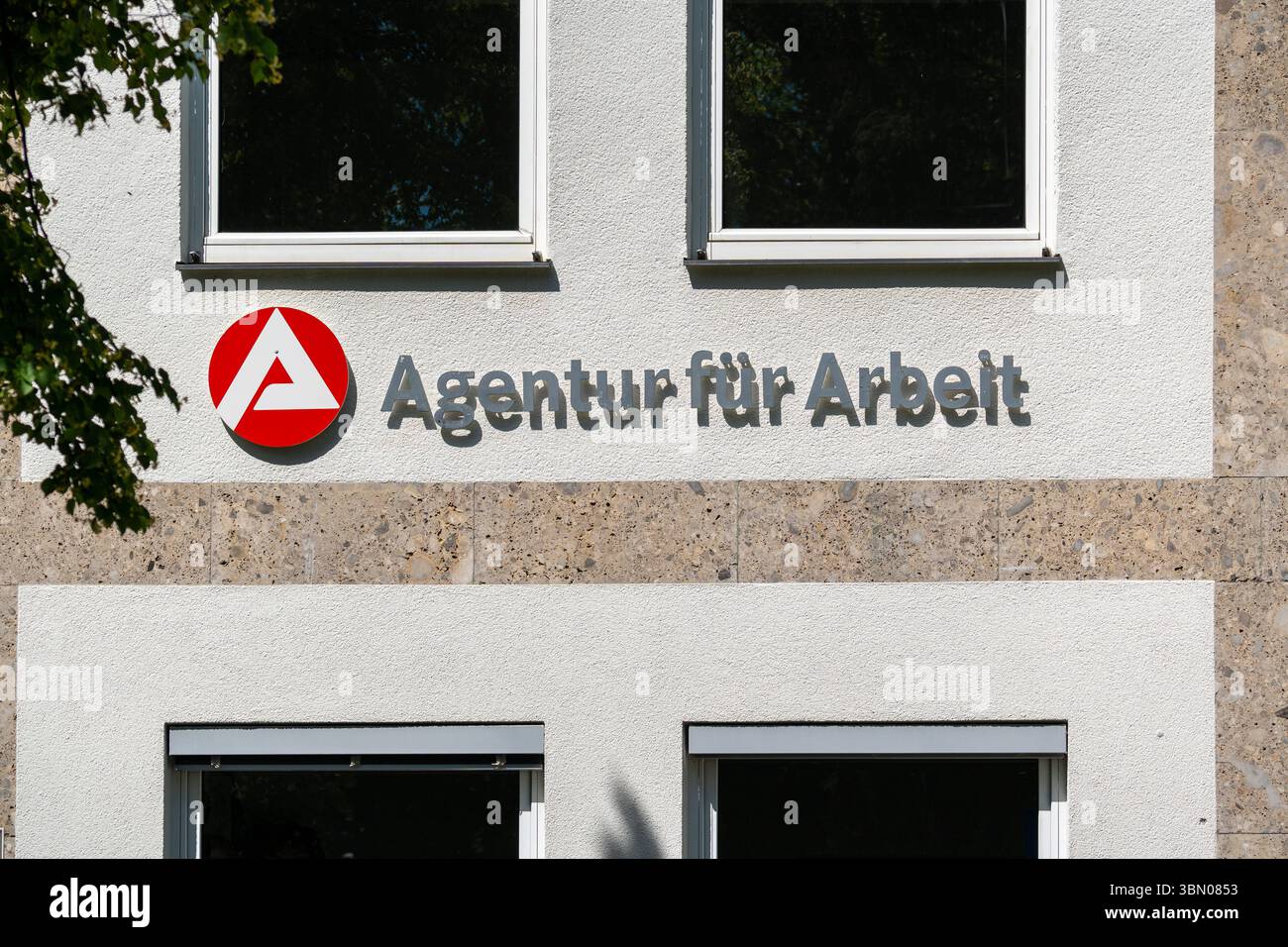 Bavaria, Germany - June 28, 2025: Facade of an employment agency with ...