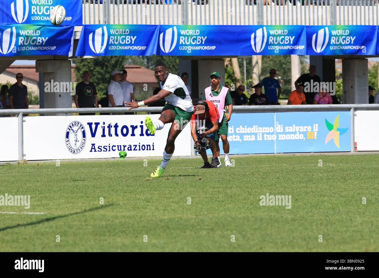 Calvisano, Italy. 29th Jun 2025. player Vusi Moyo in action during the ...
