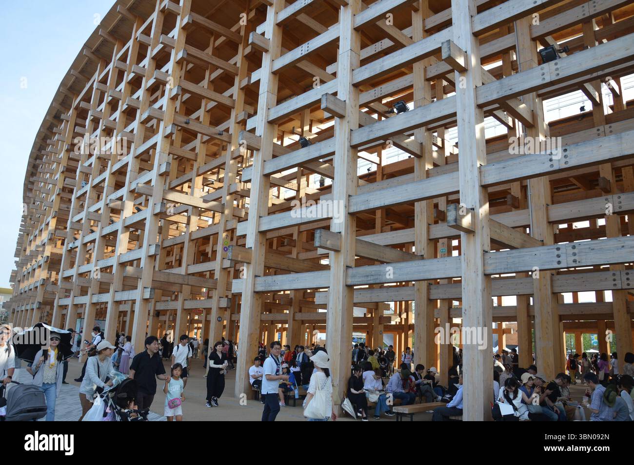 Osaka, Japan - June 22, 2025 - The Grand Ring - Worlds´s largest wooden ...