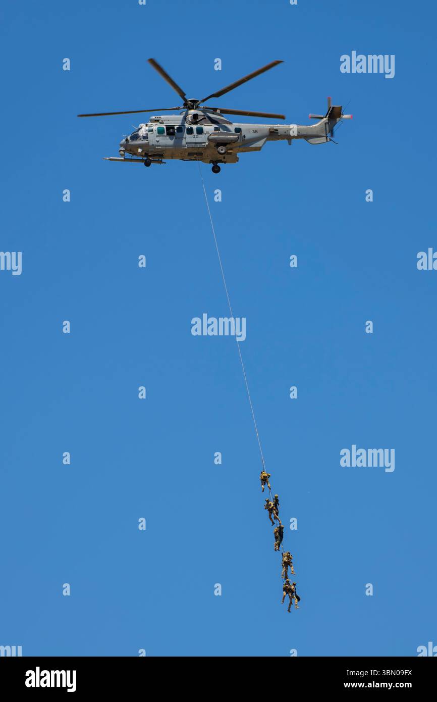 Airbus Helicopters H225M at BA115 Air Show 2025 in Orange, France Stock ...