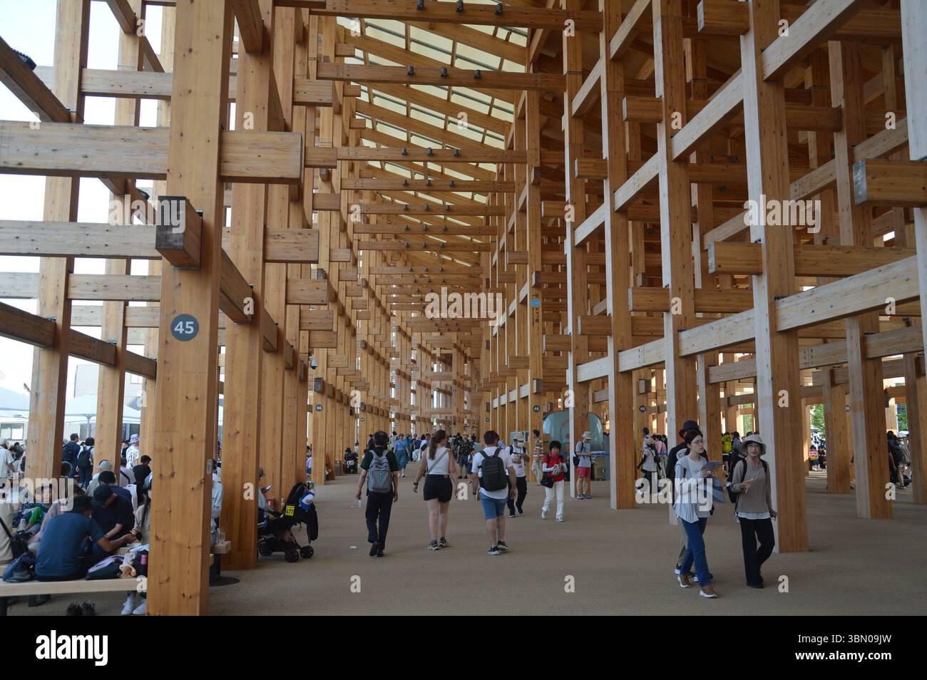 Osaka, Japan - June 22, 2025 - The Grand Ring - Worlds´s largest wooden ...