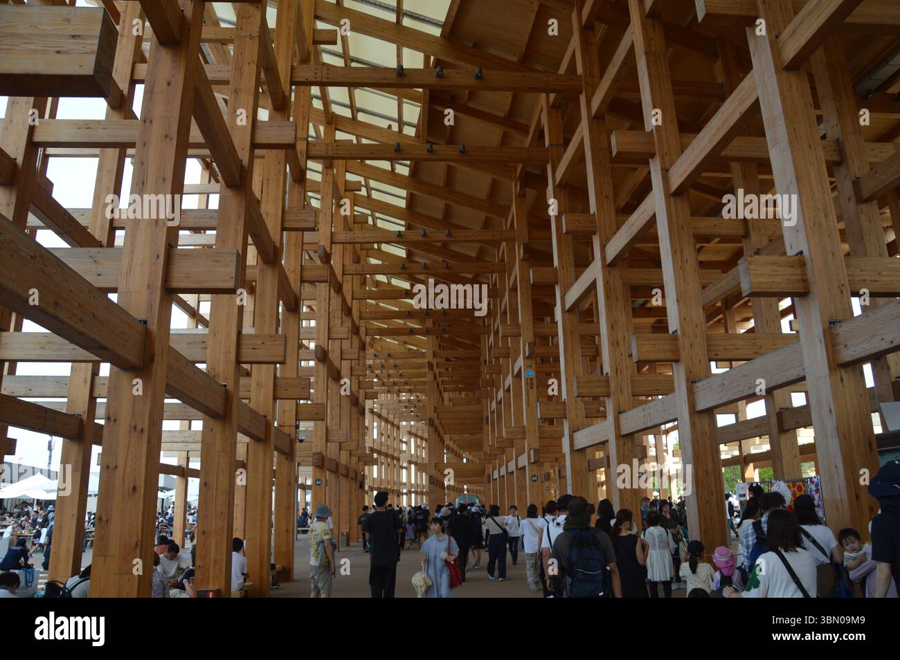 Osaka, Japan - June 22, 2025 - The Grand Ring - Worlds´s largest wooden ...