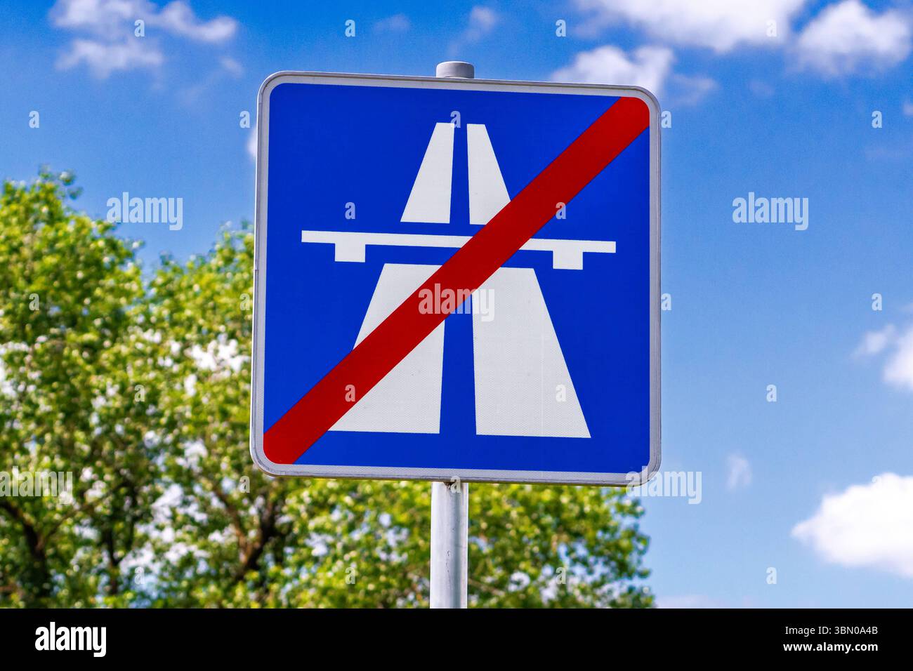 Bavaria, Germany - June 28, 2025: Traffic sign 330.2 indicates the end ...