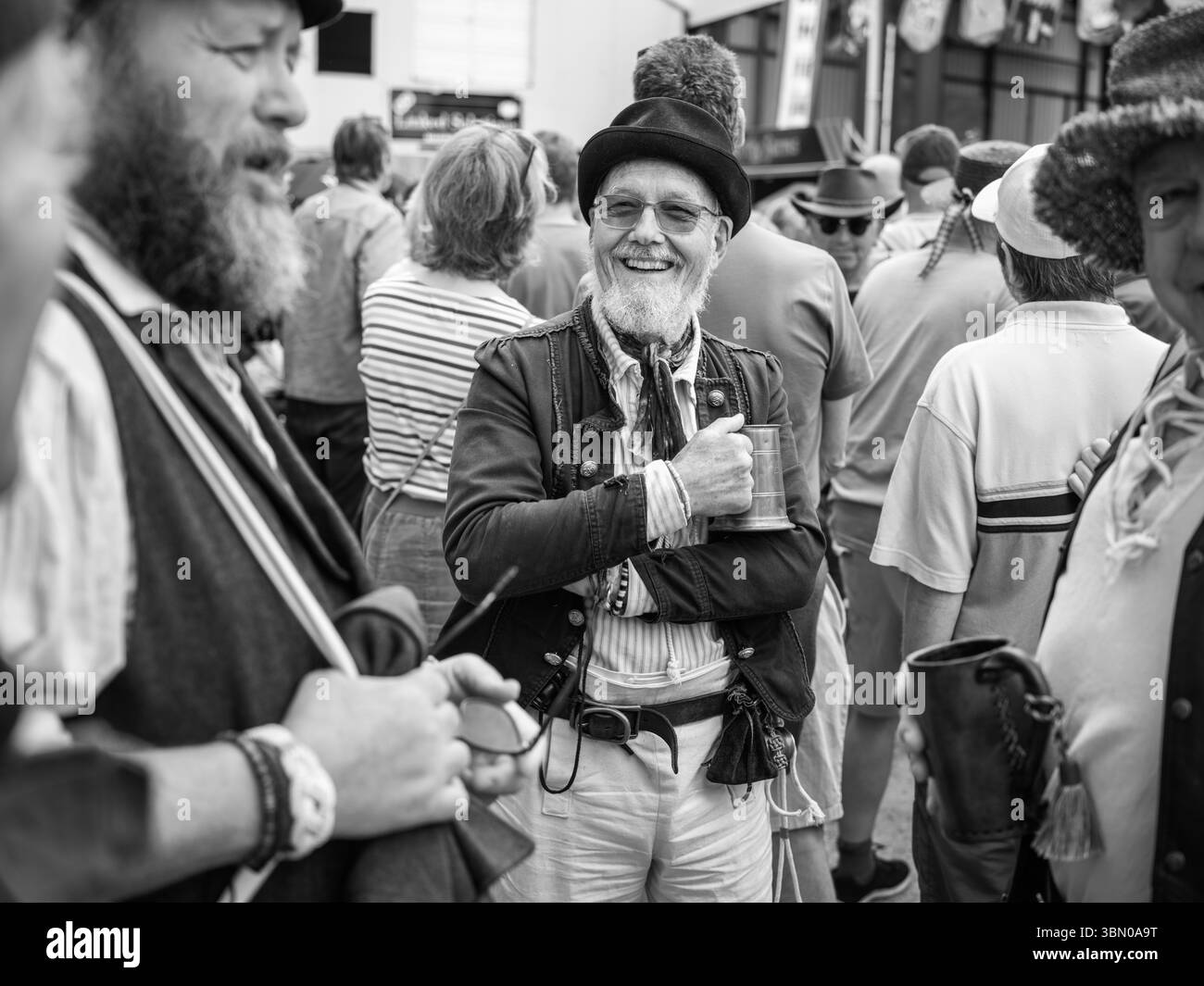 GOLOWAN FESTIVAL MAZEY DAY SHANTY SINGERS PENZANCE CORNWALL Stock Photo ...