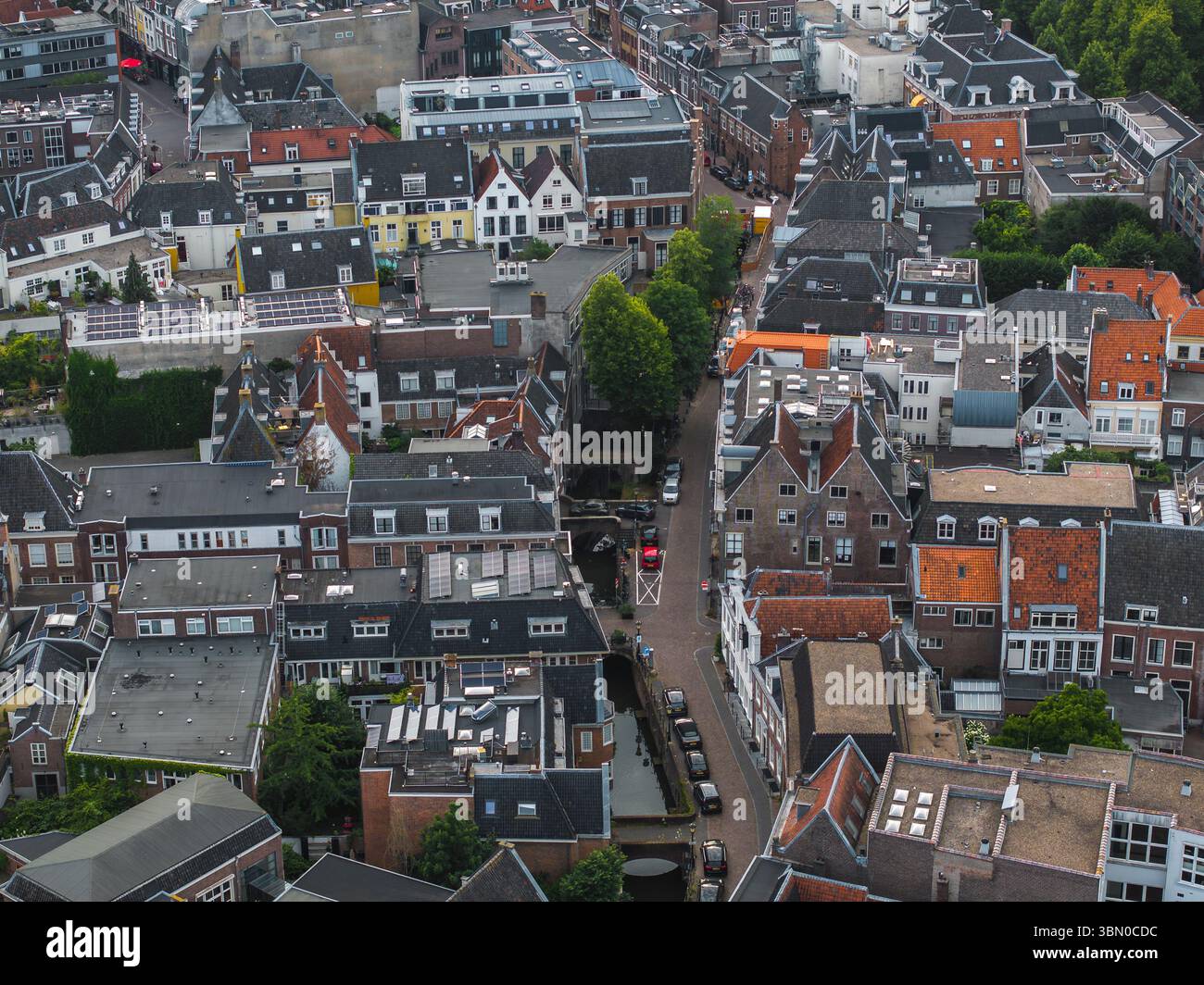 Aerial View of Utrecht with Traditional Dutch Architecture Stock Photo ...