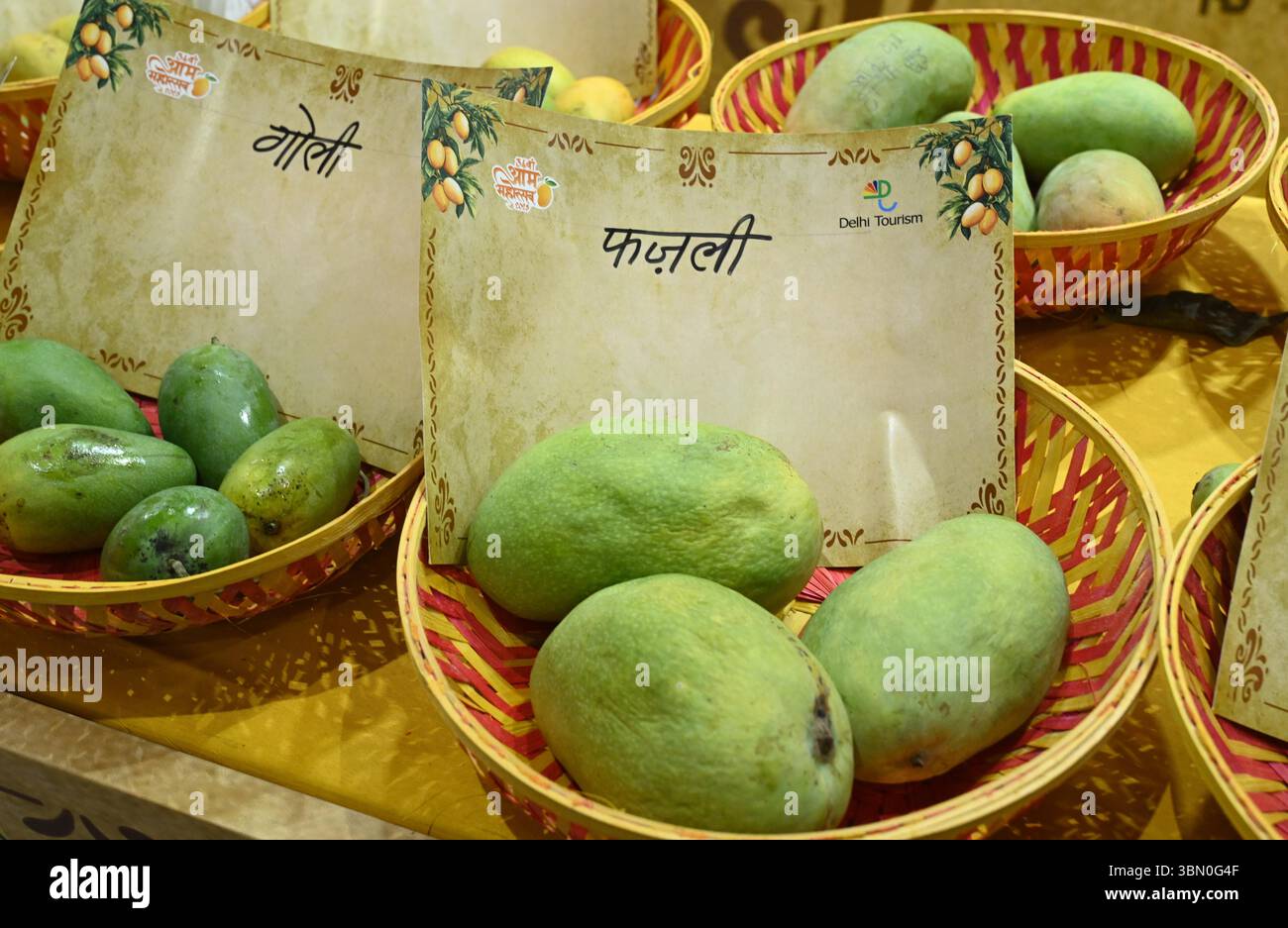 NEW DELHI, INDIA - JUNE 29: A view of variety of Mango ' Fazli ' during ...