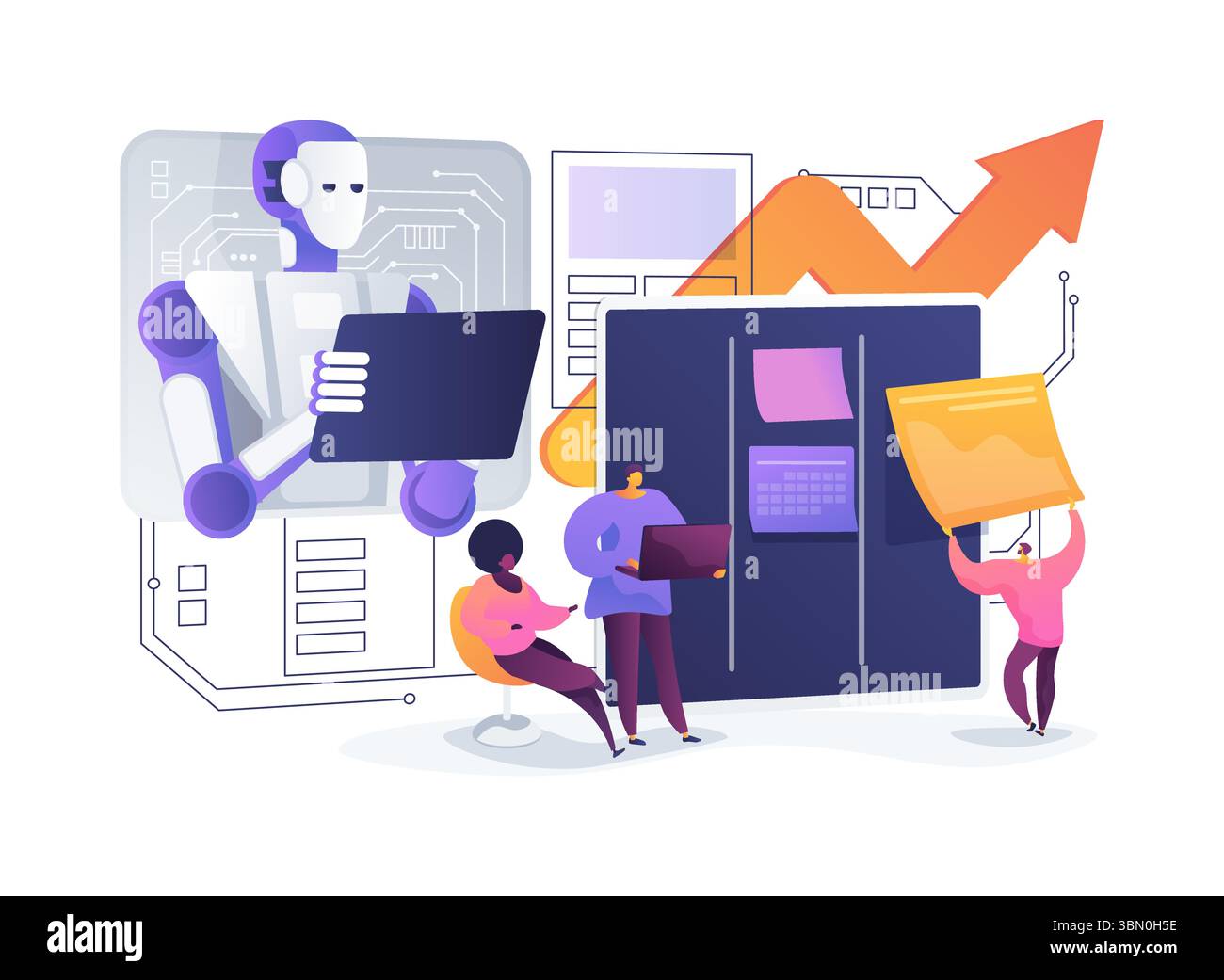 Shared Virtual Whiteboards abstract concept vector illustration Stock Vector Image & Art - Alamy