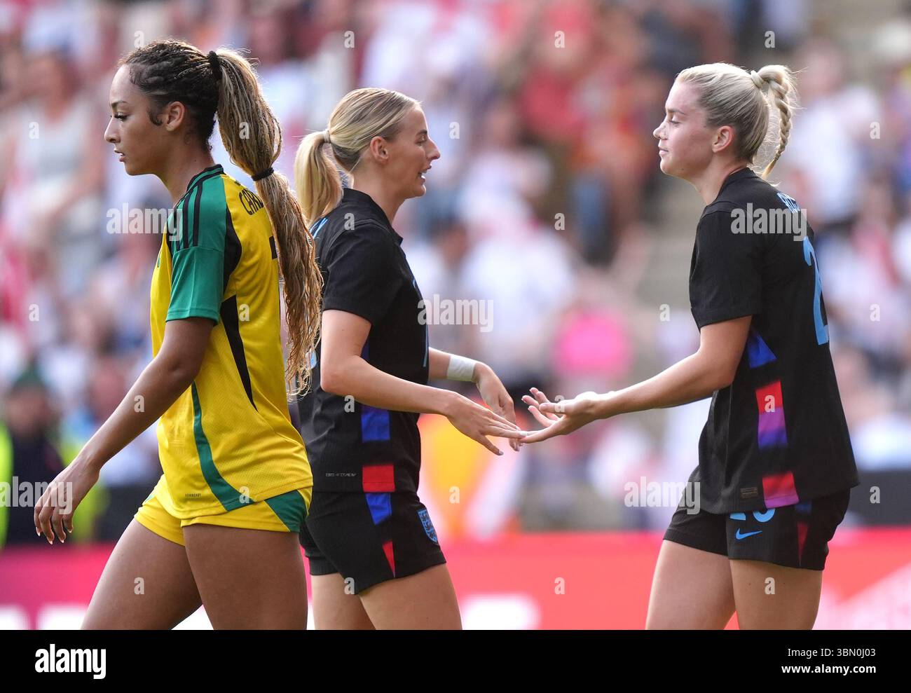 England's Alessia Russo celebrates scoring their side's fifth goal of ...