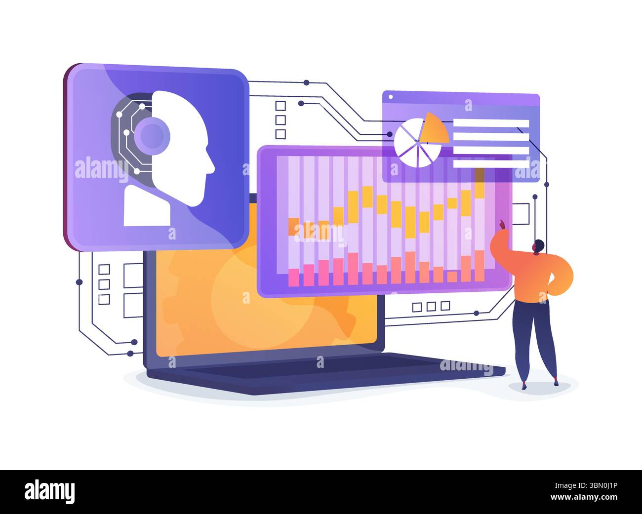 Predictive Analytics for Market Trends abstract concept vector ...