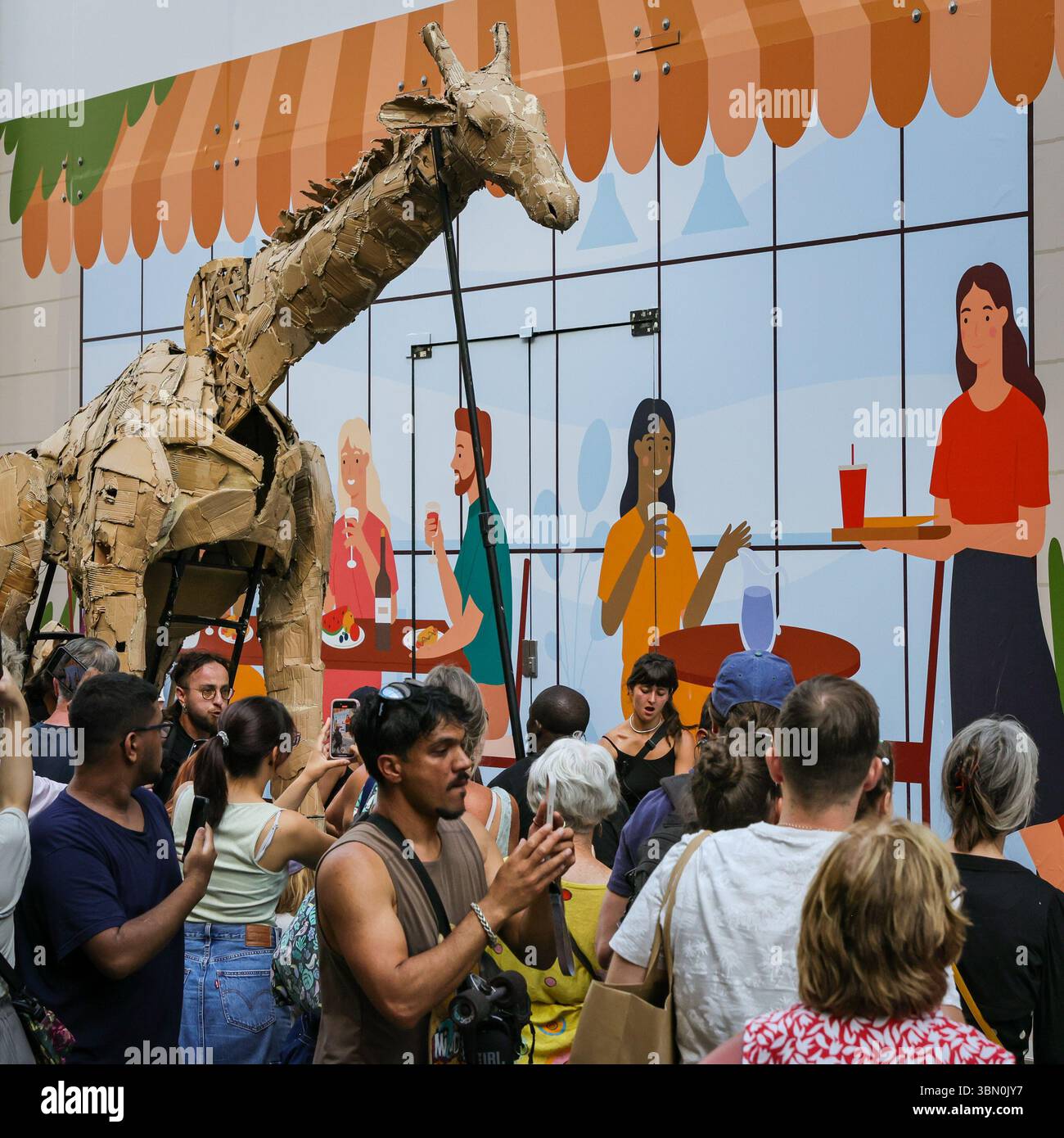 London, UK. 29th June, 2025. The Herds trot along the shops and mix ...