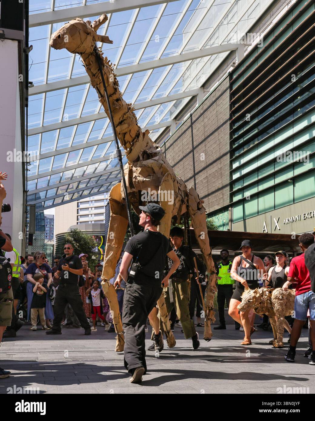 London, UK. 29th June, 2025. The Herds trot along the shops and mix ...